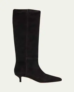 Veronica Beard Lisa Knee High Boots - Black