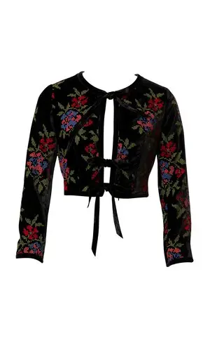 Lena Hoschek Trixie Floral Cropped Jacket