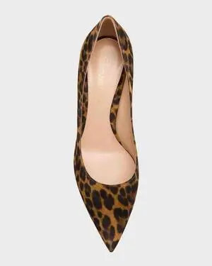 GIANVITO ROSSI Leopard-print Suede Pumps - Leopard Print