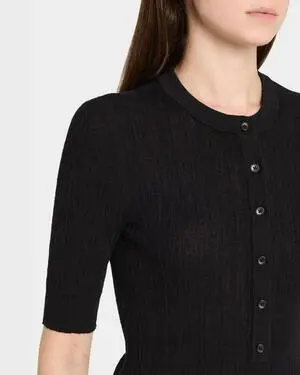 A.L.C. Fisher Fine Merino Top - Black