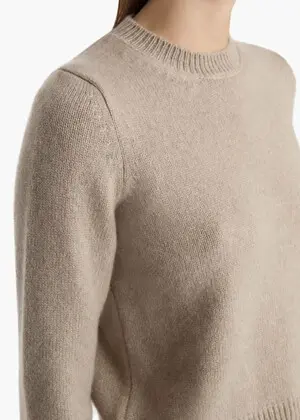 Khaite Leta Cashmere Pullover - Putty