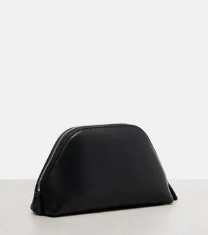 THE ROW Devon Mini Leather Clutch - Black