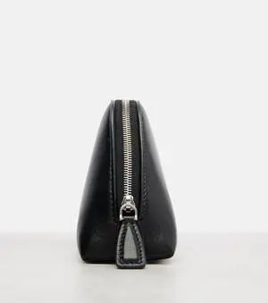 THE ROW Devon Mini Leather Clutch - Black