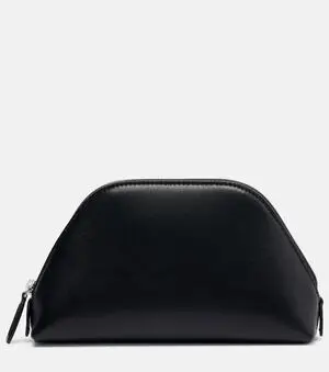 THE ROW Devon Mini Leather Clutch - Black
