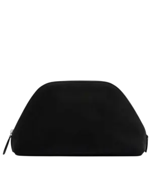 THE ROW Devon Suede Clutch - Black