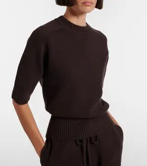 Extreme Cashmere Lauren Knitted Cashmere-blend Top