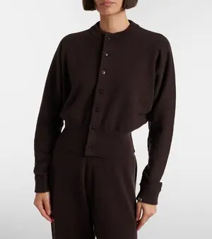 Extreme Cashmere Blouson Cashmere-blend Cardigan - Brown