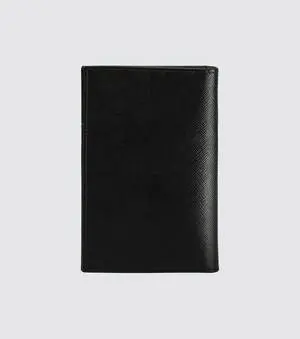 Prada Billfold Leather Wallet With Logo