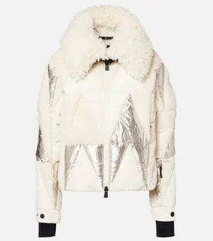Moncler Pamiers Hooded Down Ski Jacket - White