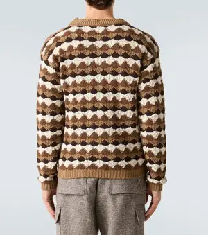 Moncler Wool And Alpaca-blend Jacquard Sweater
