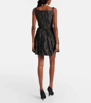 VIVIENNE WESTWOOD Mini Sunday Draped Corset Dress - Black