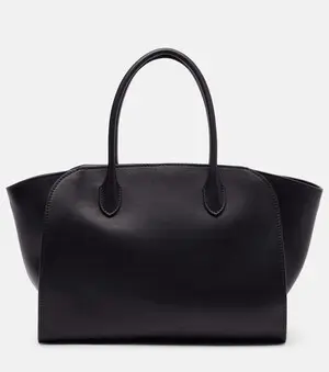 THE ROW Marlo 12 Leather Tote Bag - Black