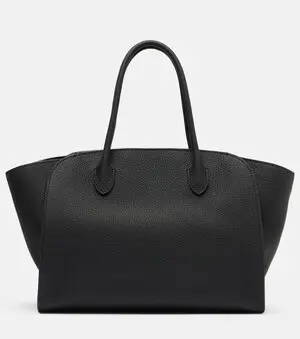 THE ROW Marlo 12 Leather Tote Bag - Black