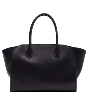 THE ROW Marlo 12 Leather Tote Bag - Black