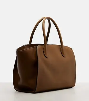 THE ROW Marlo 12 Leather Tote Bag - Brown