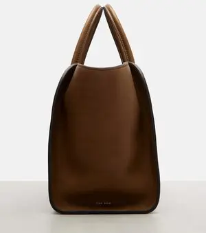 THE ROW Marlo 12 Leather Tote Bag - Brown