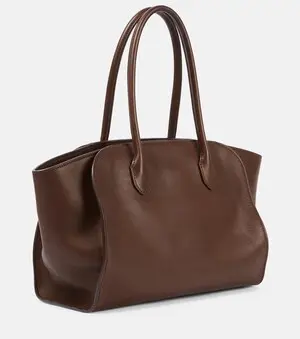 THE ROW Marlo 12 Leather Tote Bag - Brown