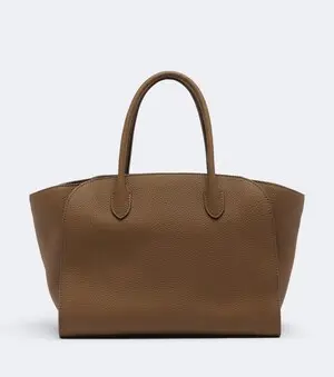 THE ROW Marlo 12 Leather Tote Bag - Brown