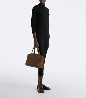 THE ROW Marlo 12 Leather Tote Bag - Brown