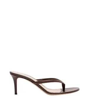 GIANVITO ROSSI Calypso 70 Leather Sandals - Brown