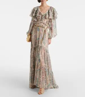 GIANVITO ROSSI 105 Metallic Leather-trimmed Sandals - Gold