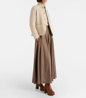 GIANVITO ROSSI 70 Shearling-lined Platform Ankle Boots