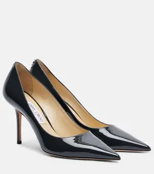JIMMY CHOO Love 85 Patent Leather Pumps - Black