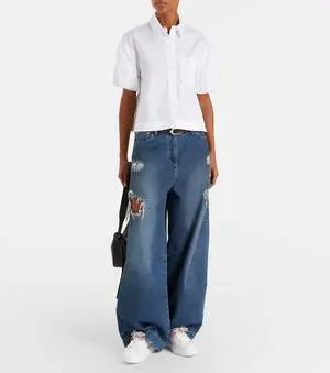 JIMMY CHOO Diamond Light Maxi Leather Sneakers - White