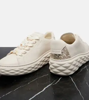 JIMMY CHOO Diamond Light Maxi Leather Sneakers