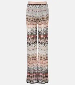 Missoni Zigzag Lamé Wide-leg Pants - Multicoloured