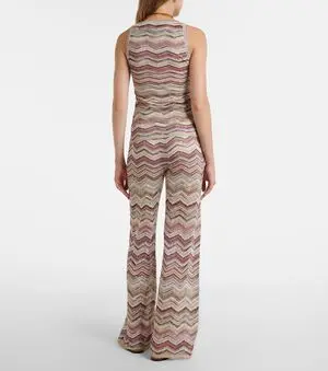 Missoni Zigzag Lamé Wide-leg Pants - Multicoloured