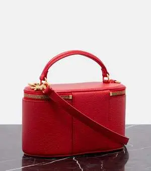 Valentino Garavani Vlogo Mini Leather Vanity Bag - Red