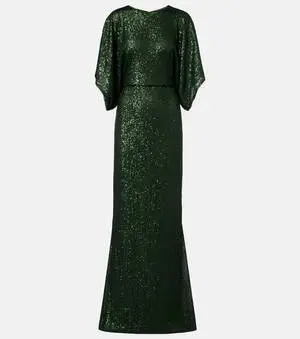 Norma Kamali Obie Sequined Gown