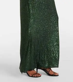 Norma Kamali Obie Sequined Gown