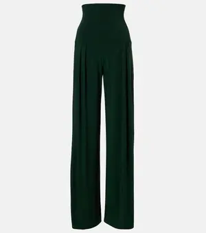 Norma Kamali Pleated Wide-leg Pants