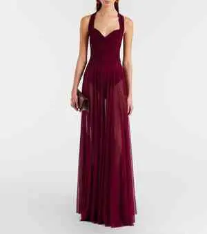 Norma Kamali Cayla Tulle Gown