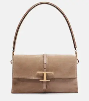 TOD'S T Timeless Mini Shoulder Bag - Brown