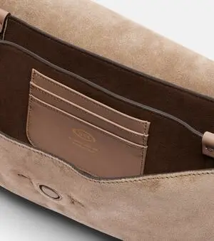 TOD'S T Timeless Mini Shoulder Bag - Brown