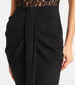 Rebecca Vallance Dixie Draped Halterneck Gown