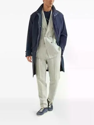 Brunello Cucinelli Crew-neck Graphic-print T-shirt - Blue