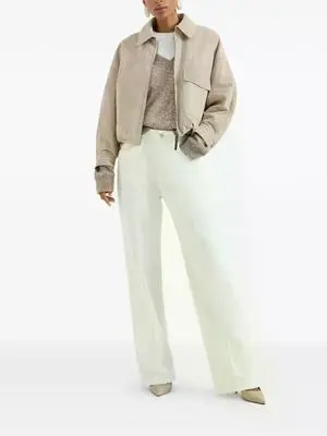 Brunello Cucinelli Corduroy-effect Jacket - Neutrals