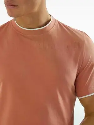Brunello Cucinelli Crew-neck T-shirt - Orange