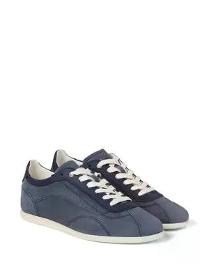 Brunello Cucinelli Textured Nubuck Sneakers - Blue
