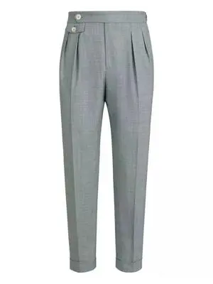 Brunello Cucinelli Double Pleat Trousers - Grey