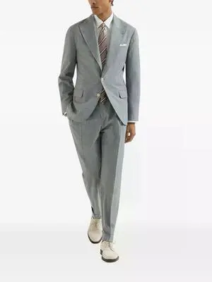 Brunello Cucinelli Double Pleat Trousers - Grey