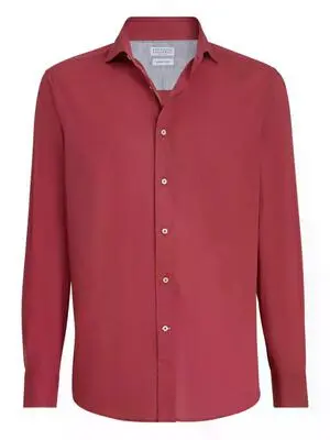 Men's Brunello Cucinelli Red Shirts