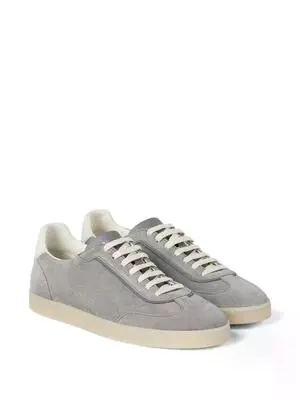 Brunello Cucinelli Suede Lace-up Sneakers - Grey