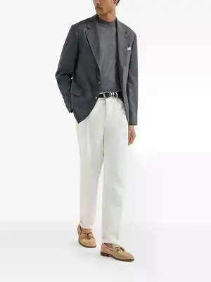 Brunello Cucinelli Suede Loafers With Tassel Detail - Neutrals