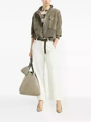 Brunello Cucinelli Striped-pattern Polo Shirt - Neutrals
