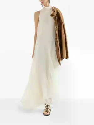 Brunello Cucinelli Turtleneck Maxi Dress - Neutrals